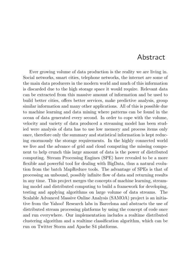 Scalable Distributed Real-Time Clustering for Big Data Streams | PDF