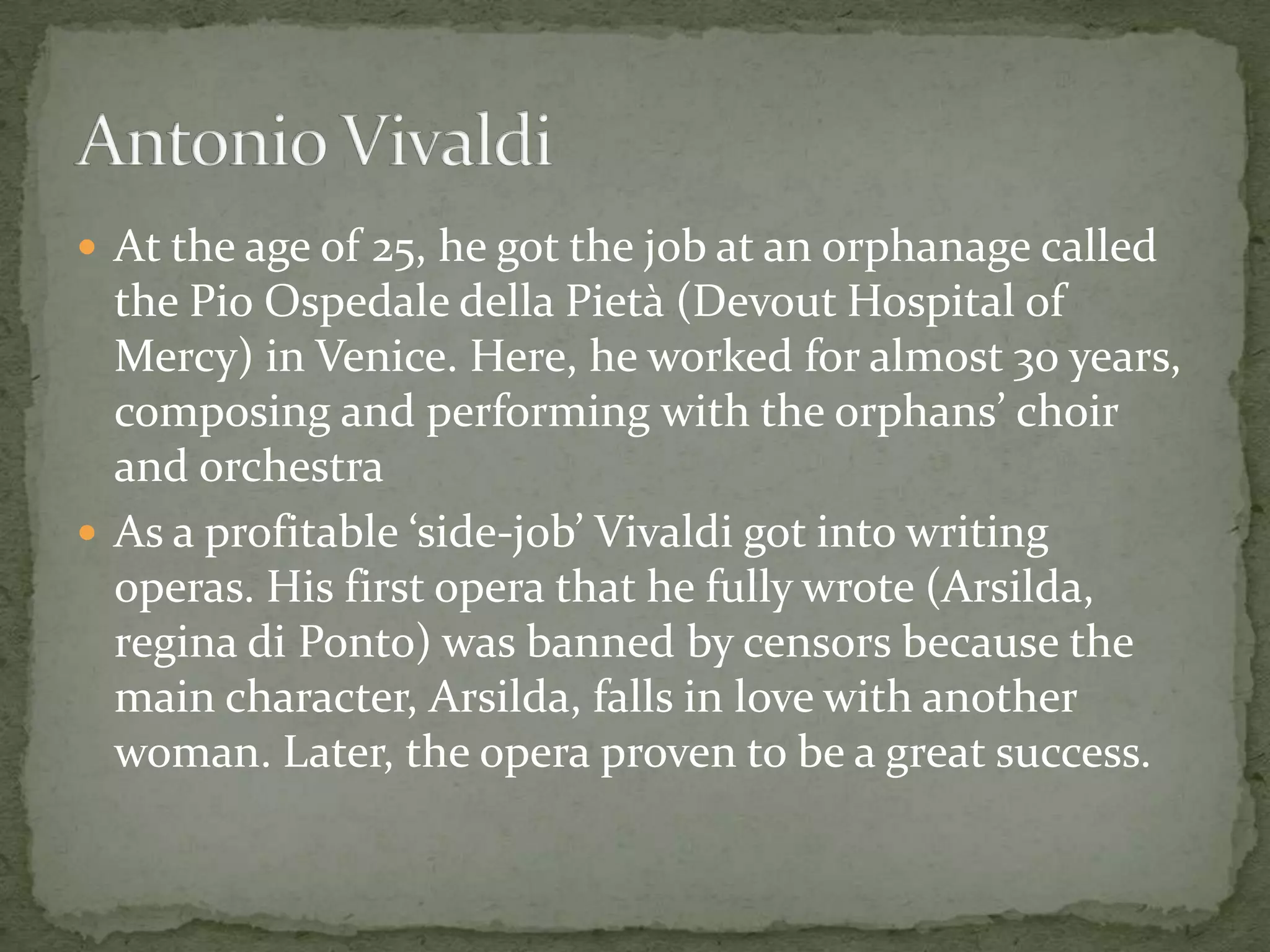 Antonio vivaldi | PPT