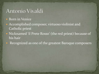Antonio vivaldi | PPT