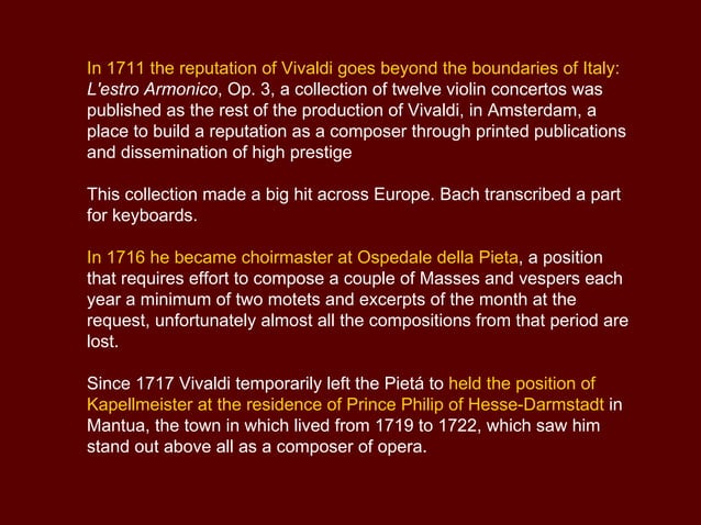 Antonio Vivaldi Biography | PPS | Classical Music | Music