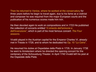 Antonio Vivaldi Biography | PPS | Classical Music | Music