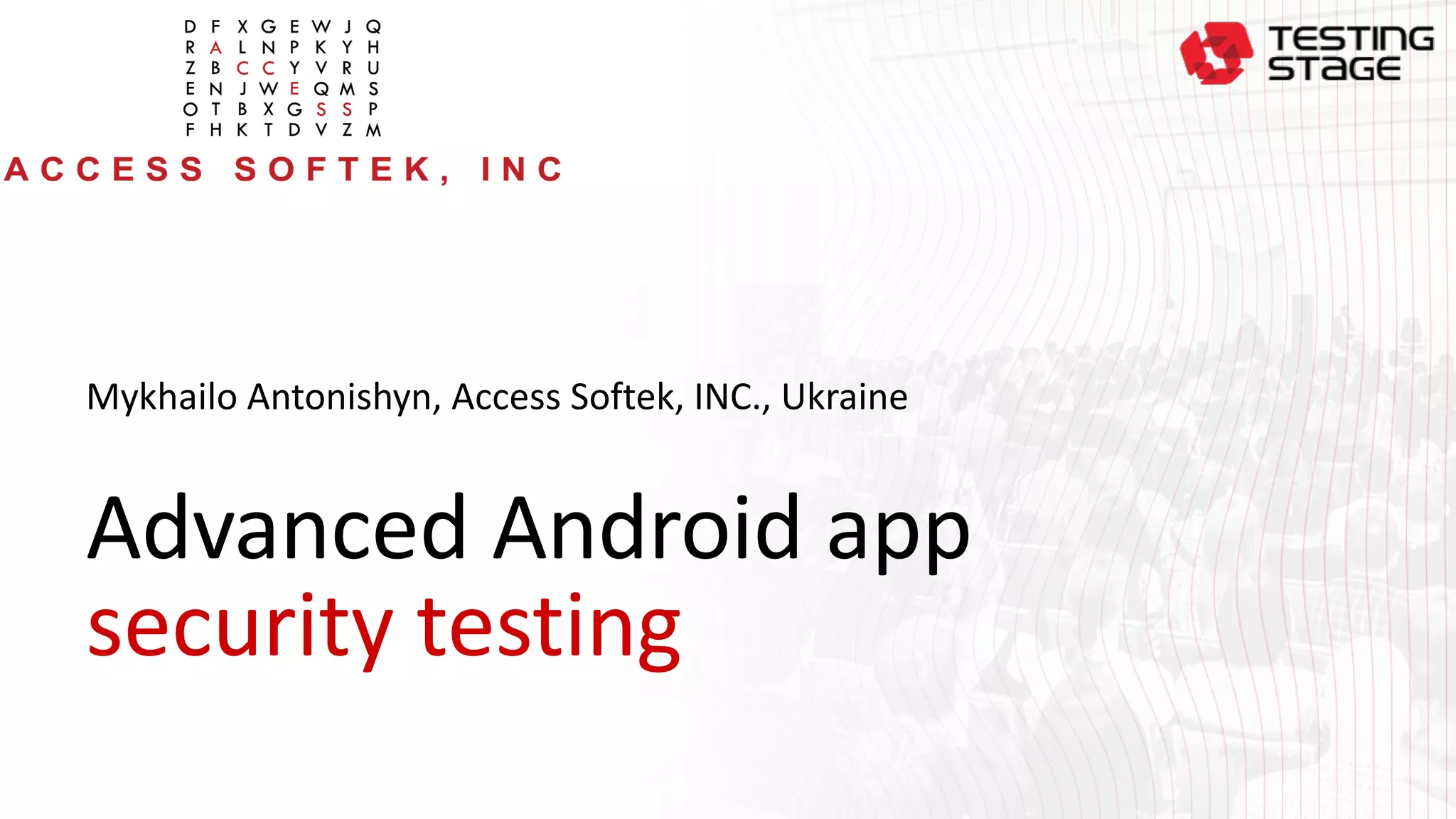 Android Application Security Testing Ppt