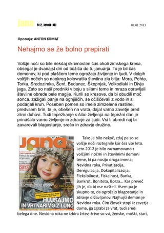 Anton Komat - Nehajmo se že bolno prepirati | PDF