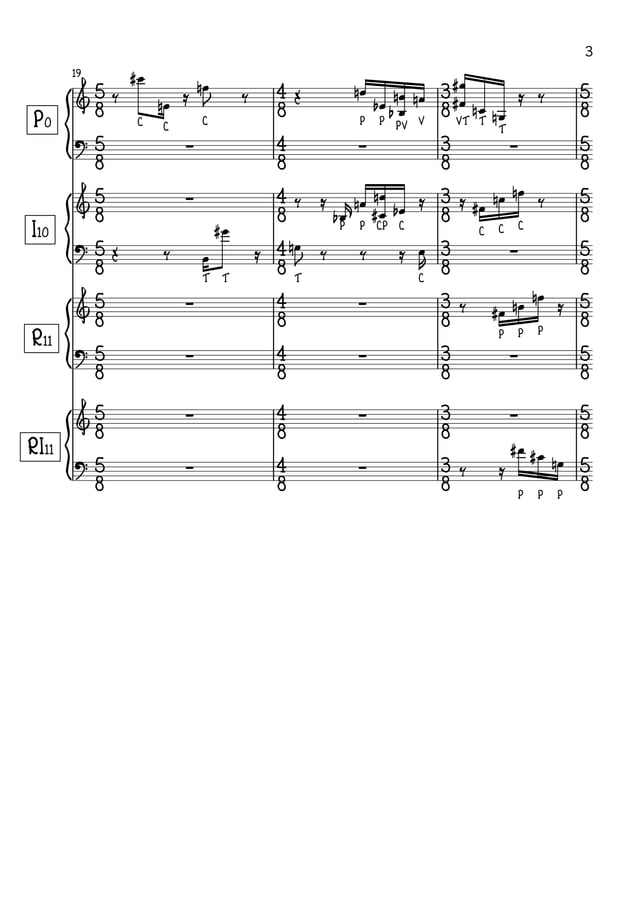 Anton webern quartet op.22 - movement 1 | PDF