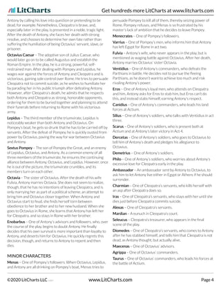Antony-and-Cleopatra-Literature Charts analysispdf | PDF