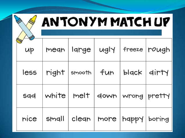 antonyms powerpoint presentation pptx English grade 2 quarter 3 | PPTX