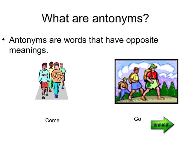 Antonyms | PPT
