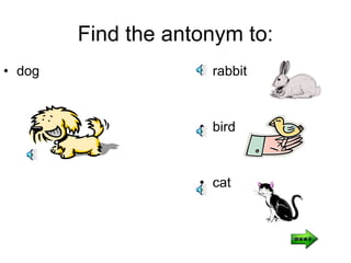 Antonyms | PPT