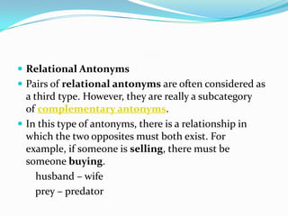 Antonyms | PPTX