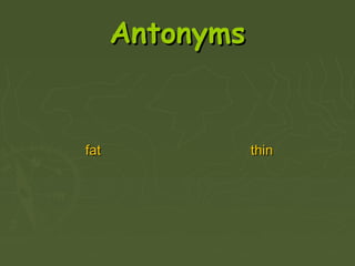 Antonyms | PPT