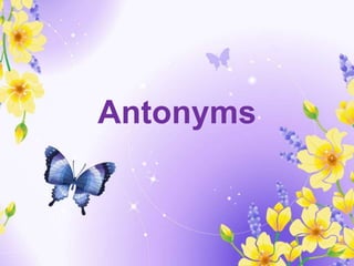Antonyms | PPTX