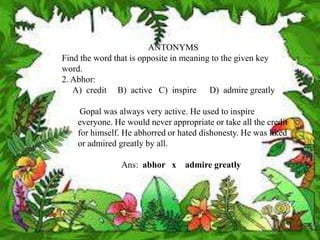 Antonyms1 | PPT