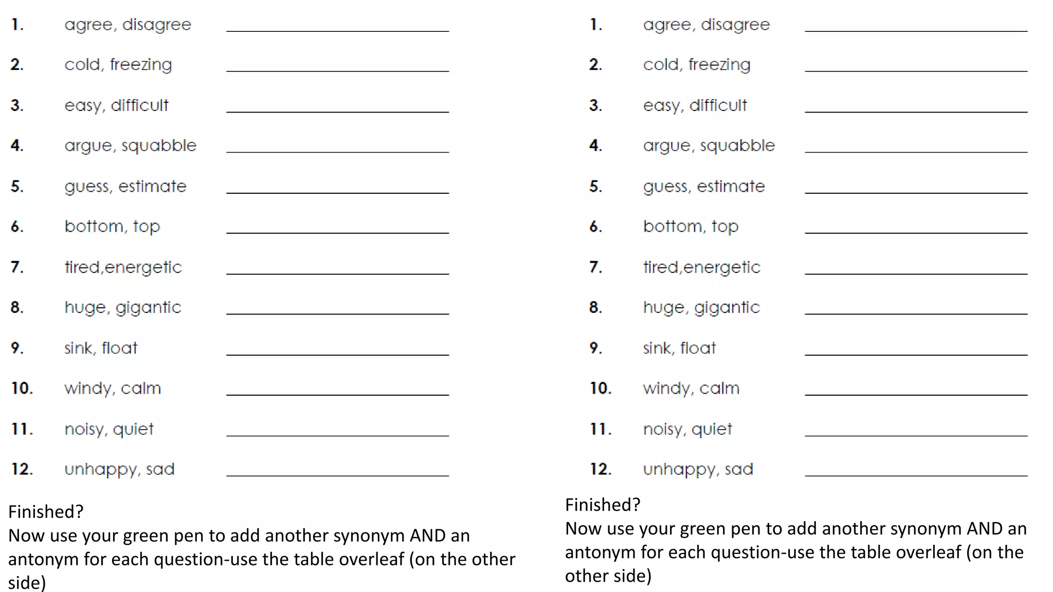 Antonyms and synonyms | PPT