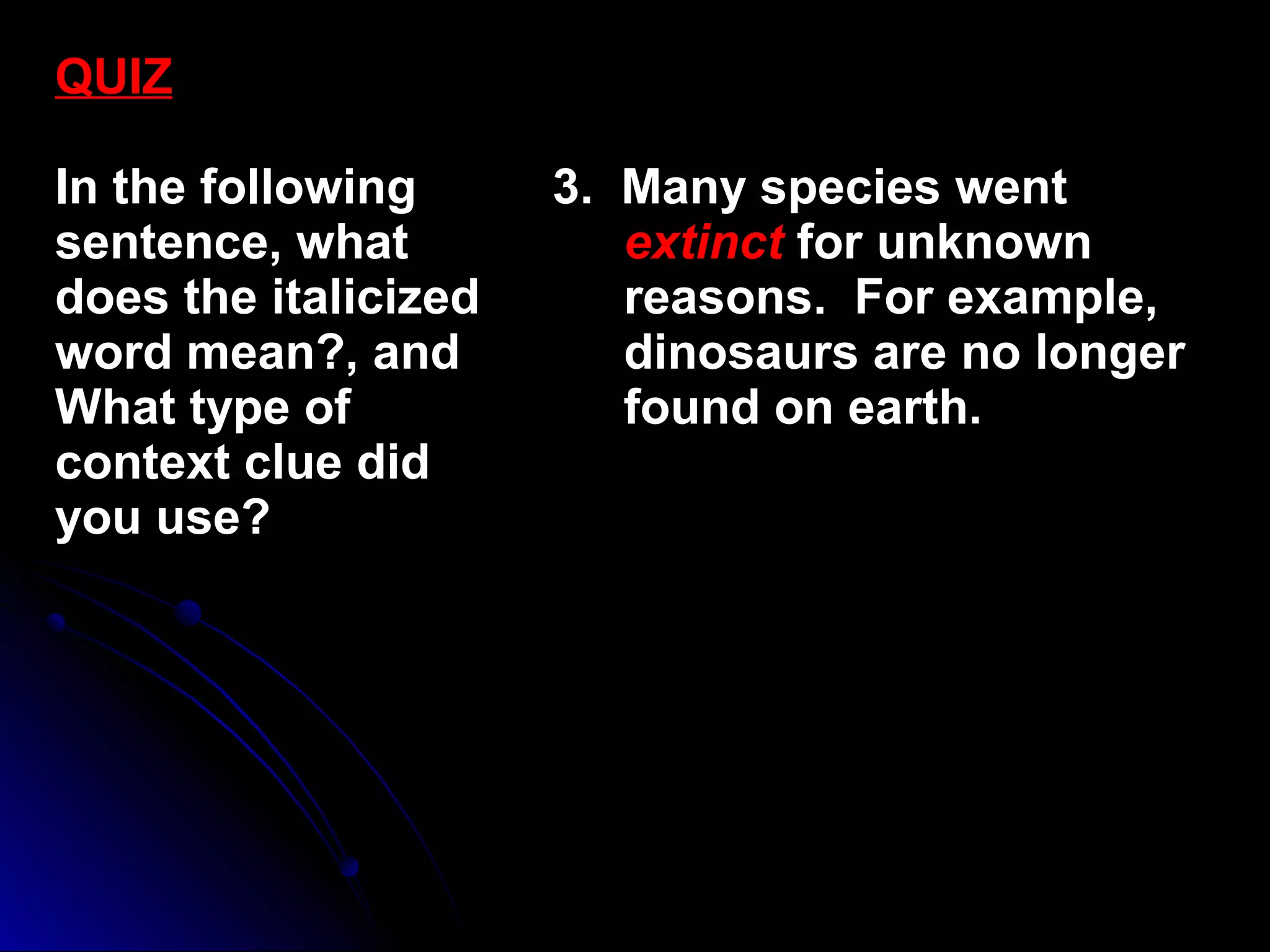 Antonyms as context clue | PPT