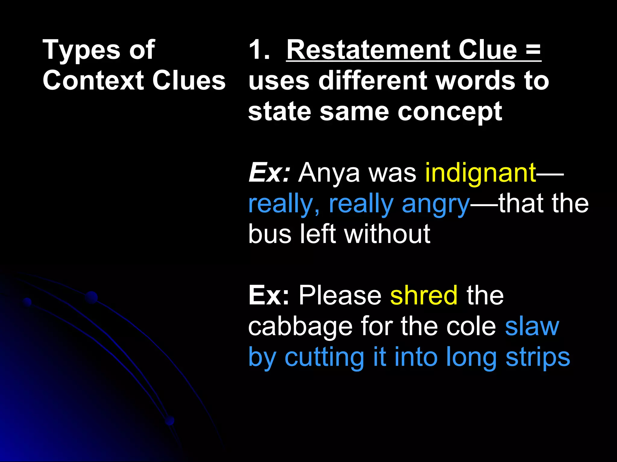 Antonyms as context clue | PPT