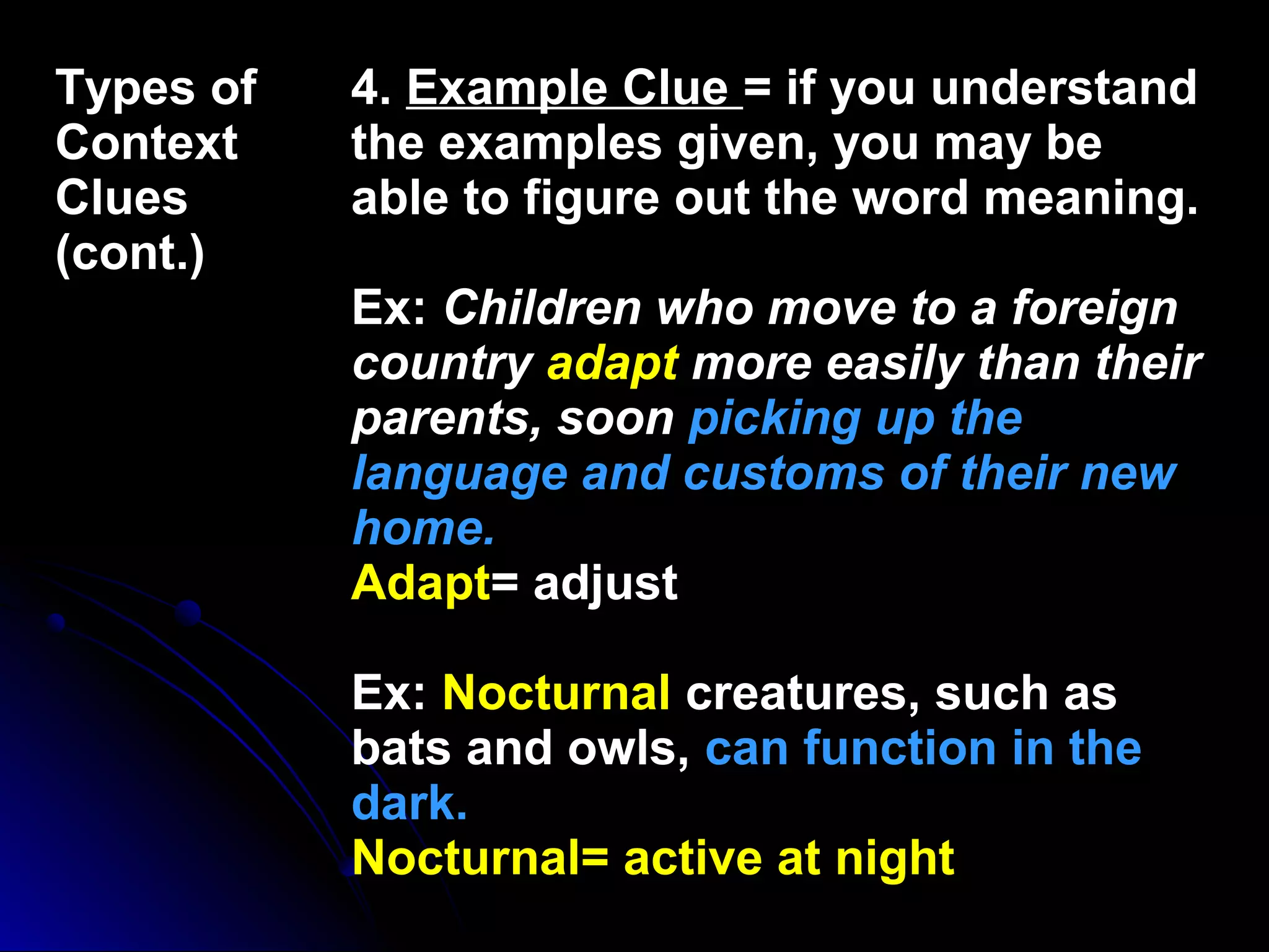 Antonyms as context clue | PPT