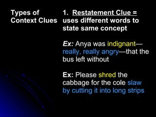 Antonyms as context clue | PPT