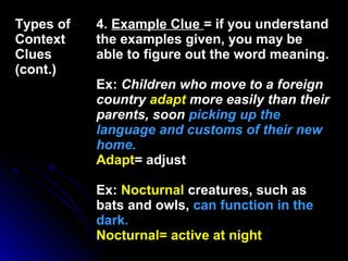 Antonyms as context clue | PPT