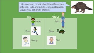 Antonyms and Synonyms PowerPoint for ESL | PPT