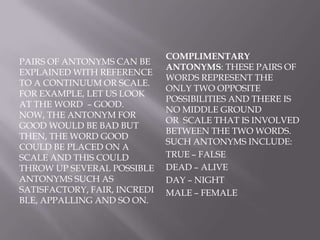Antonyms the bad way | PPT