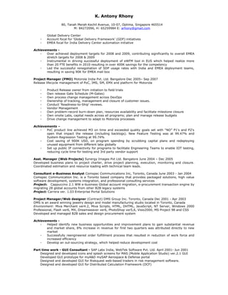 Antony Rhony Resume | DOC