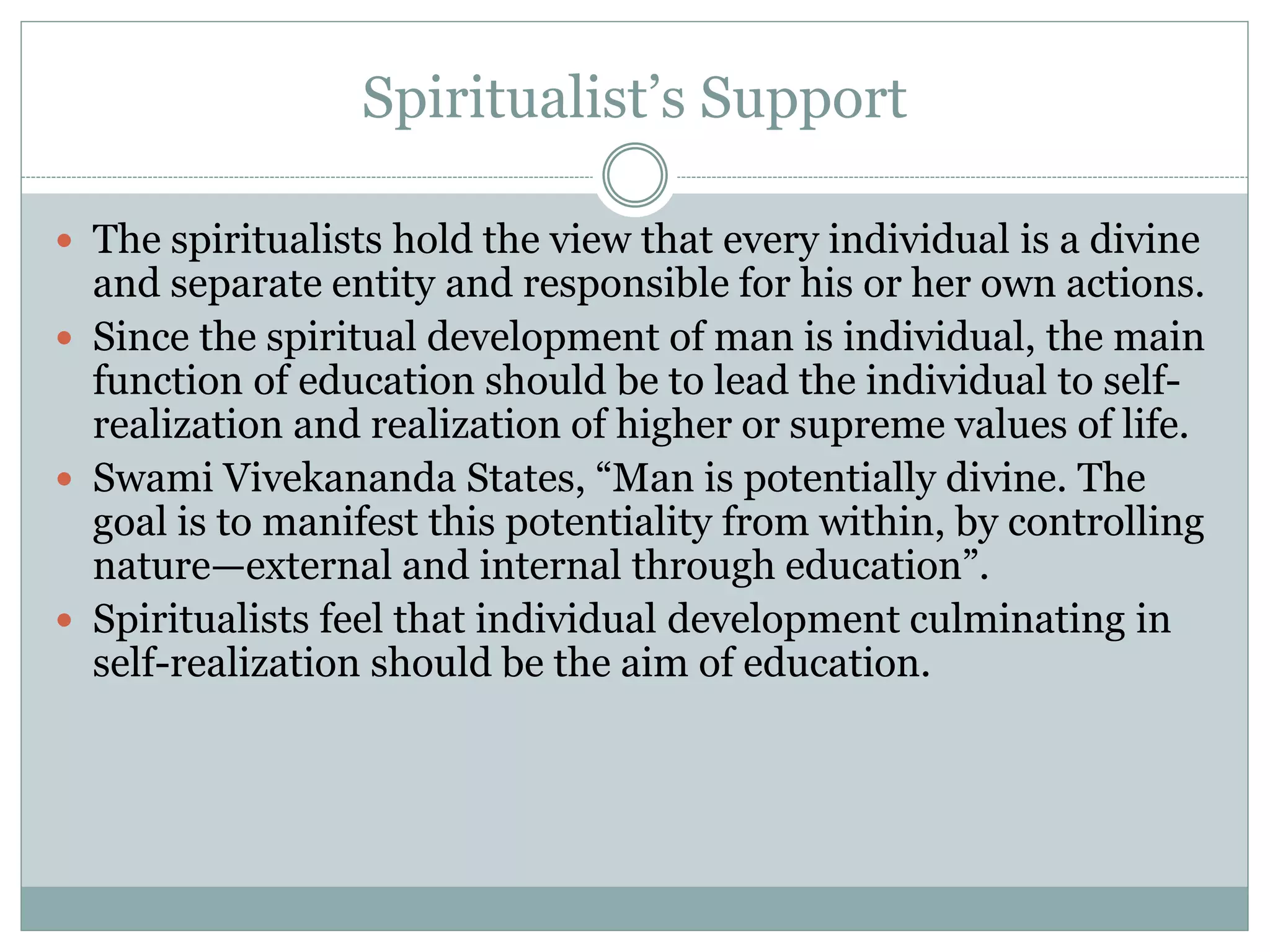 INDIVIDUAL AIM OF EDUCATION PPT | PPTX