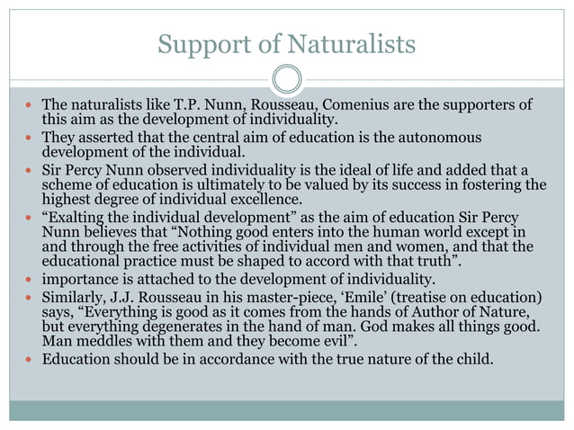 INDIVIDUAL AIM OF EDUCATION PPT | PPTX