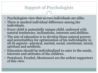 INDIVIDUAL AIM OF EDUCATION PPT | PPTX