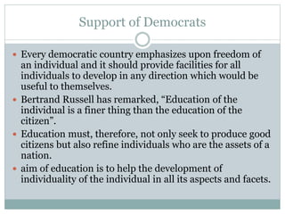 INDIVIDUAL AIM OF EDUCATION PPT | PPTX