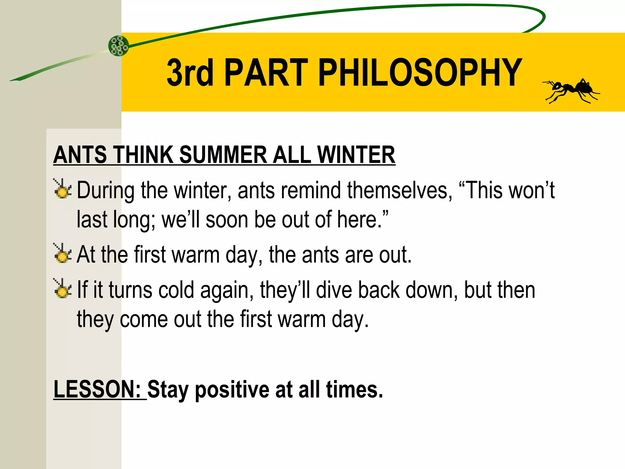 Ant philosophy 6 | PPT
