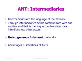 Actor Network Theory - Modernity to Postmodernity | PPT