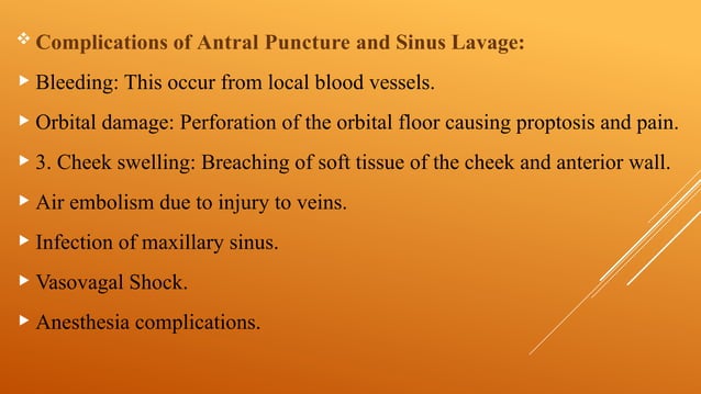 Antral Puncture and Sinus Lavage (Washout).pptx