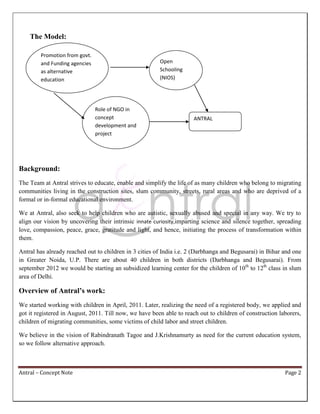 Antral small concept note | DOCX