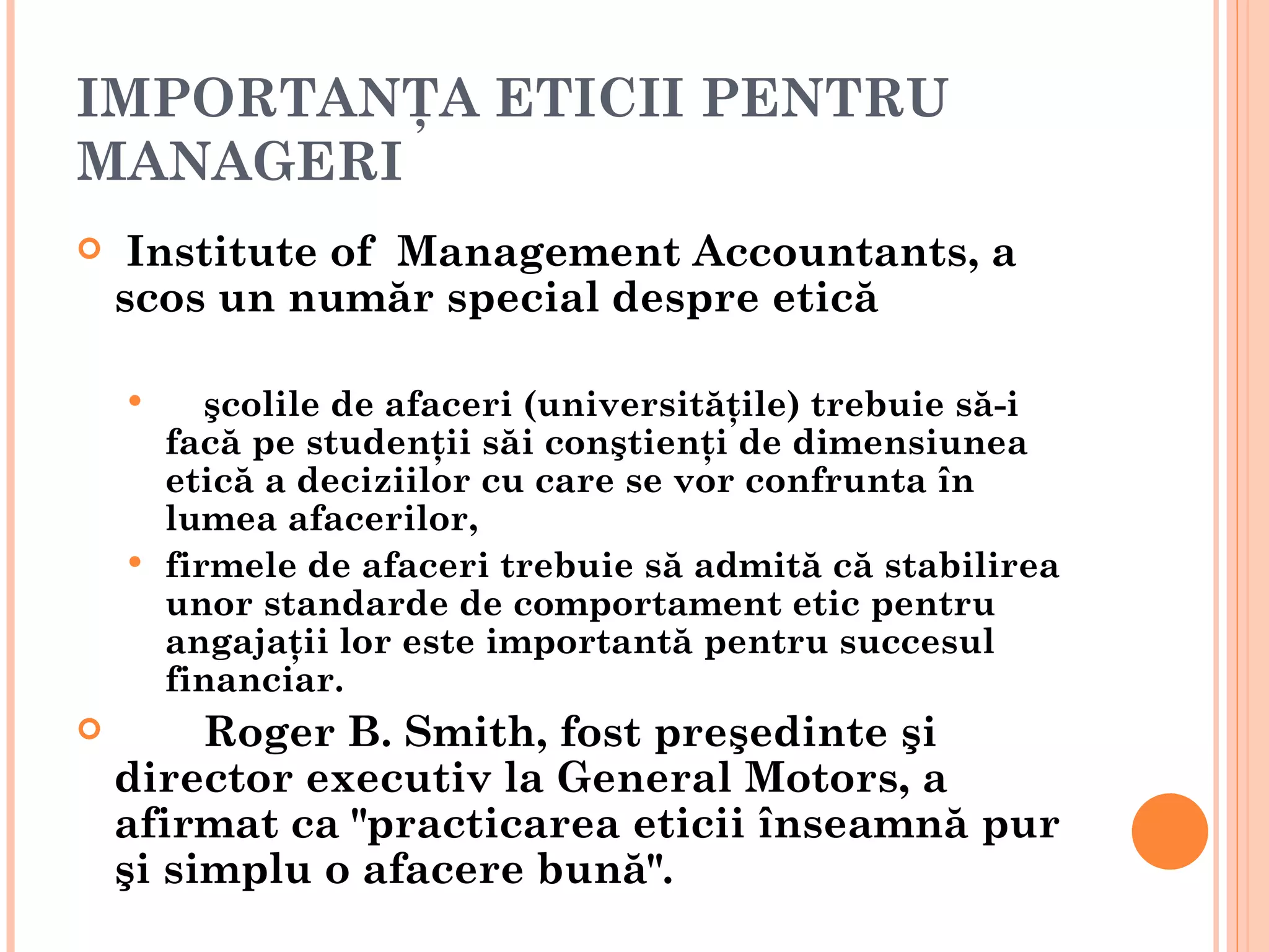 Etica in afaceri | PPT