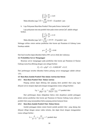 PROYEK ANTRIAN RISET OPERASI | DOC