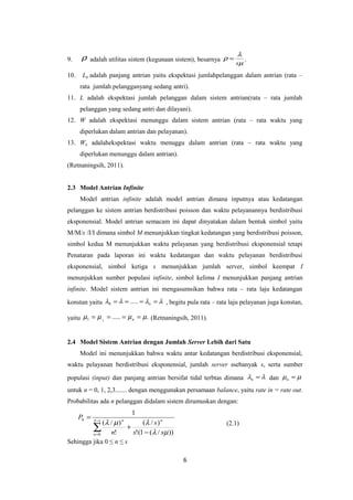 PROYEK ANTRIAN RISET OPERASI | DOC
