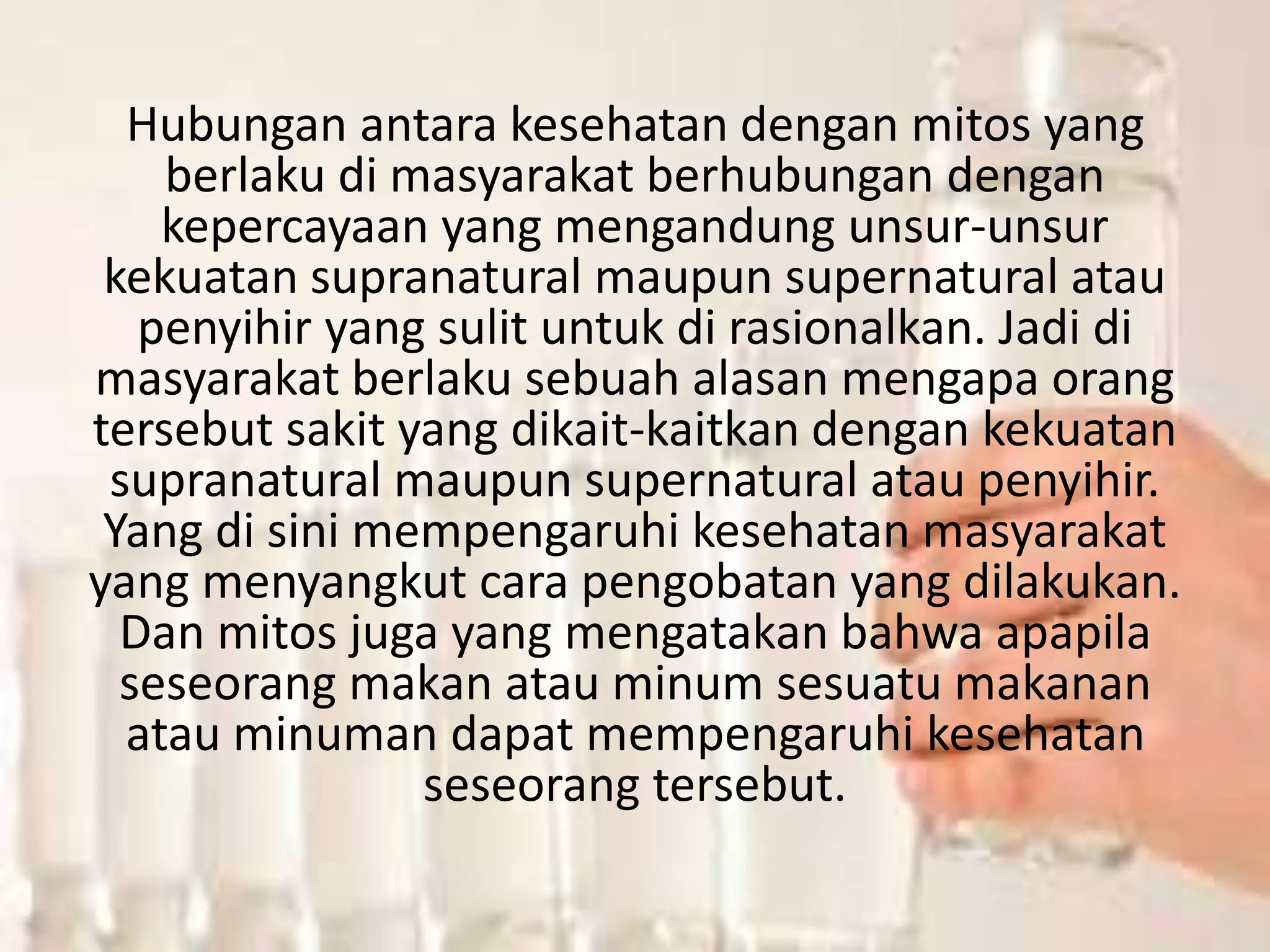 Fakta dan Mitos Kesehatan | PPTX