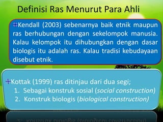 Power Point Presentasi Antropologi Budaya (Etnik dan Ras) | PPTX