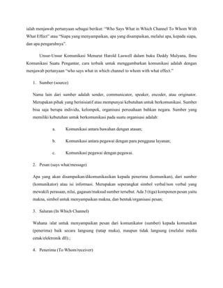 KONFLIK YANG TERJADI KARENA PERBEDAAN POLA PIKIR | DOCX