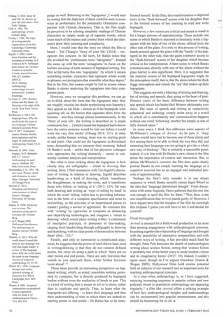 Antropologia em Hollywood - filme A Chegada | PDF