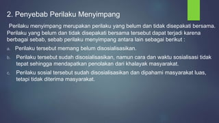 Perilaku Menyimpang | PPTX
