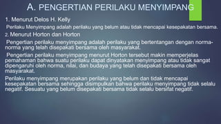 Perilaku Menyimpang | PPTX