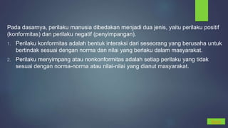 Perilaku Menyimpang | PPTX