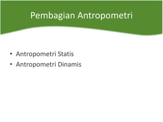 Antropometri | PPTX