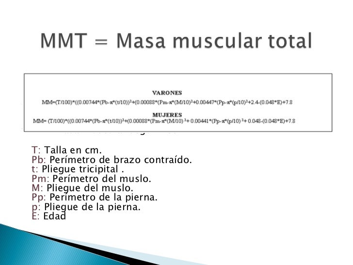 Formula Para Calcular Masa Muscular - Sitios Online Para Adultos En Madrid