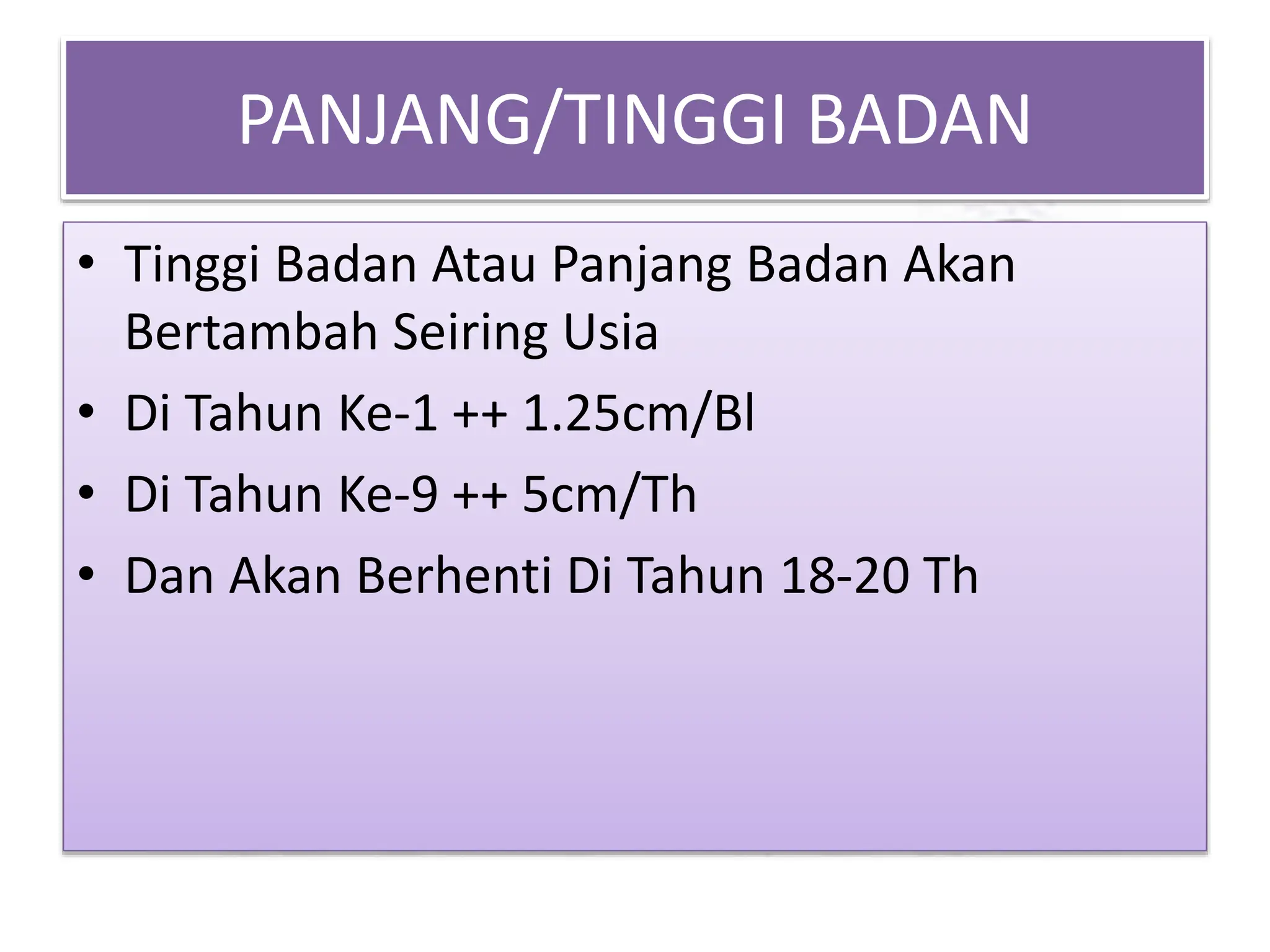 Antropometri Antropometri Pengukuran Berat Badan (BB), Tinggi Badan (TB) Lingkar Dada (LD ...