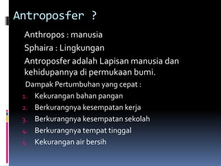 Antroposfer | PPT