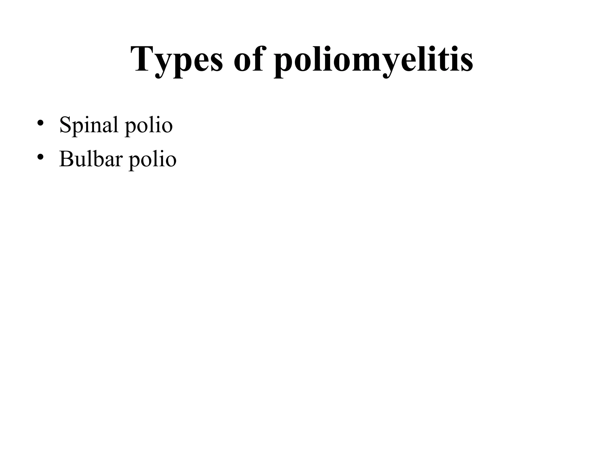 POLIOMYELITIS ORTHO | PPT