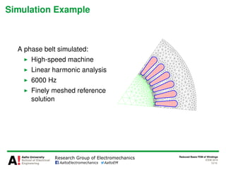 Reduced Basis Finite Element Modelling of Electrical Machines with Multi-Conductor Windings | PDF