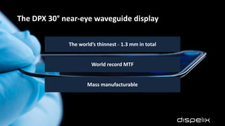 Antti Sunnari (Dispelix Ltd): Full-color, single-waveguide near-eye ...